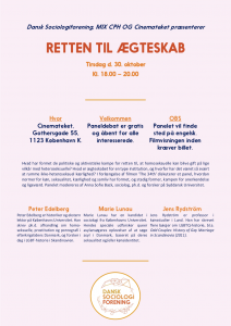 Retten til Ægteskab | Sociologi